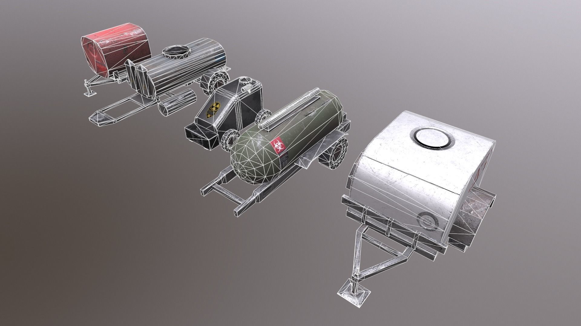 3D model Nuclear Tank VR / AR / low-poly | CGTrader