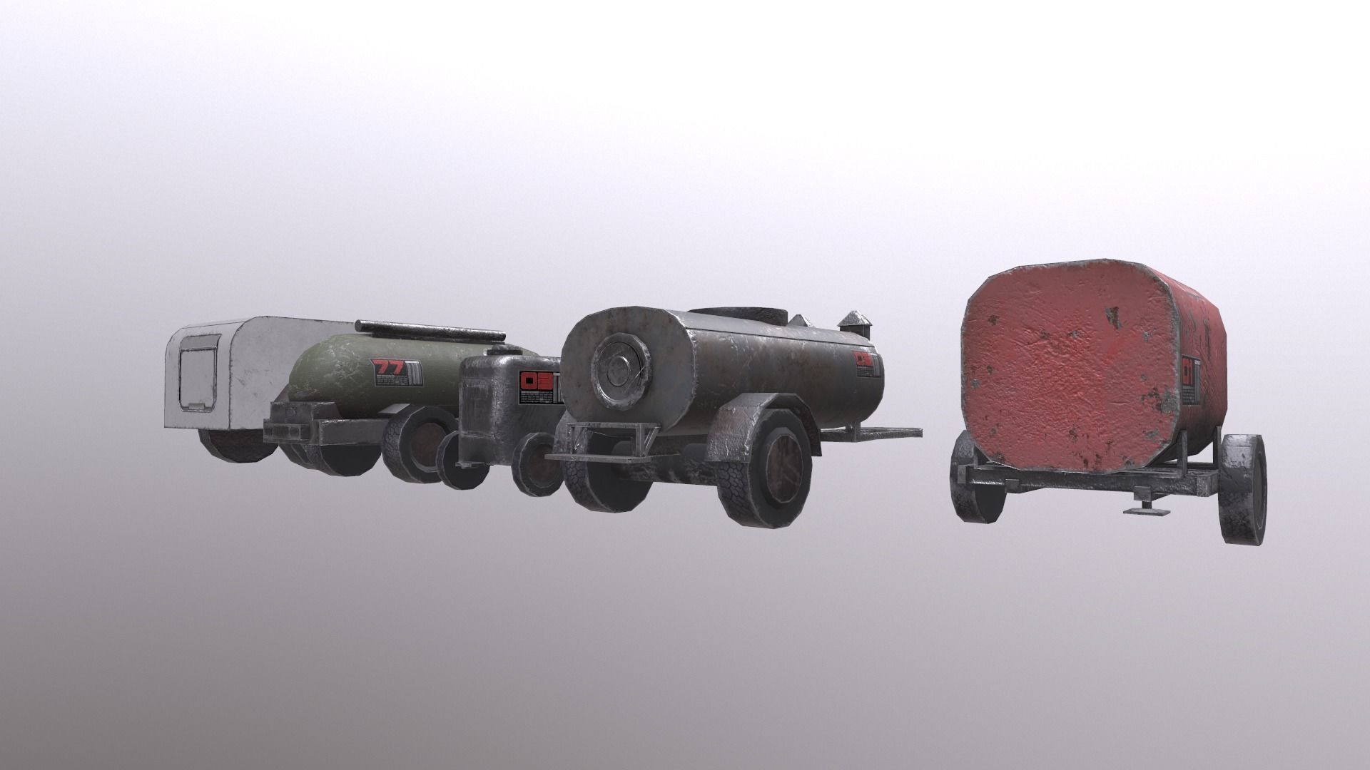 3D model Nuclear Tank VR / AR / low-poly | CGTrader