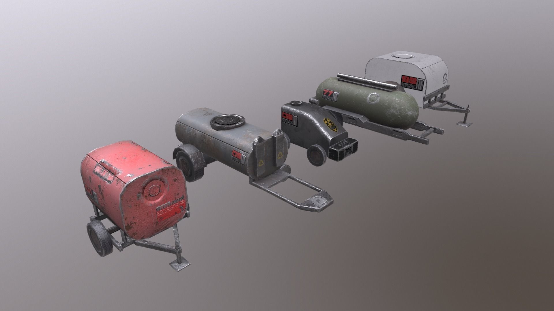 3D model Nuclear Tank VR / AR / low-poly | CGTrader