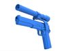 Pistol AMT Hardballer Long Slide from the movie Terminator 1984 3D ...