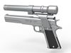 Pistol AMT Hardballer Long Slide from the movie Terminator 1984 3D ...