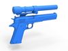 Pistol AMT Hardballer Long Slide from the movie Terminator 1984 3D ...