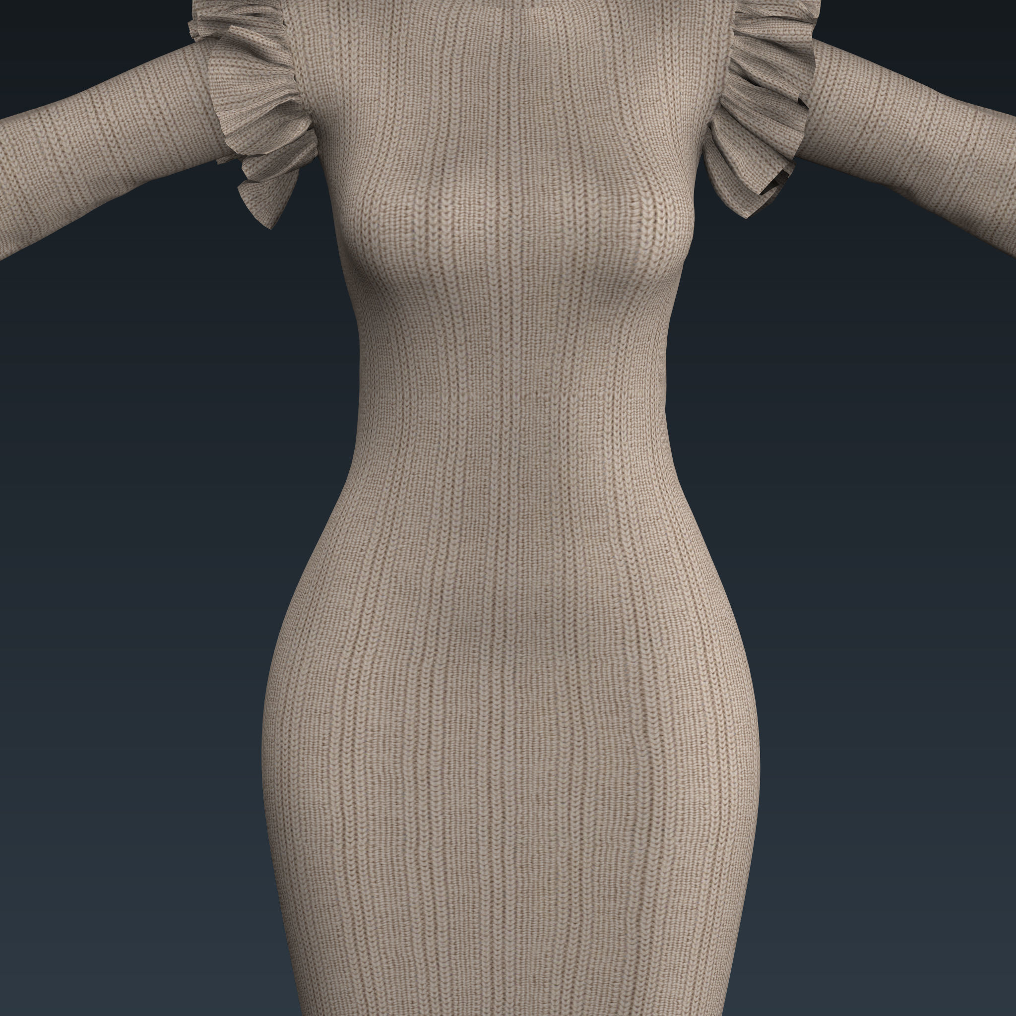 Dress 3D model free VR / AR / low-poly 3D model | CGTrader