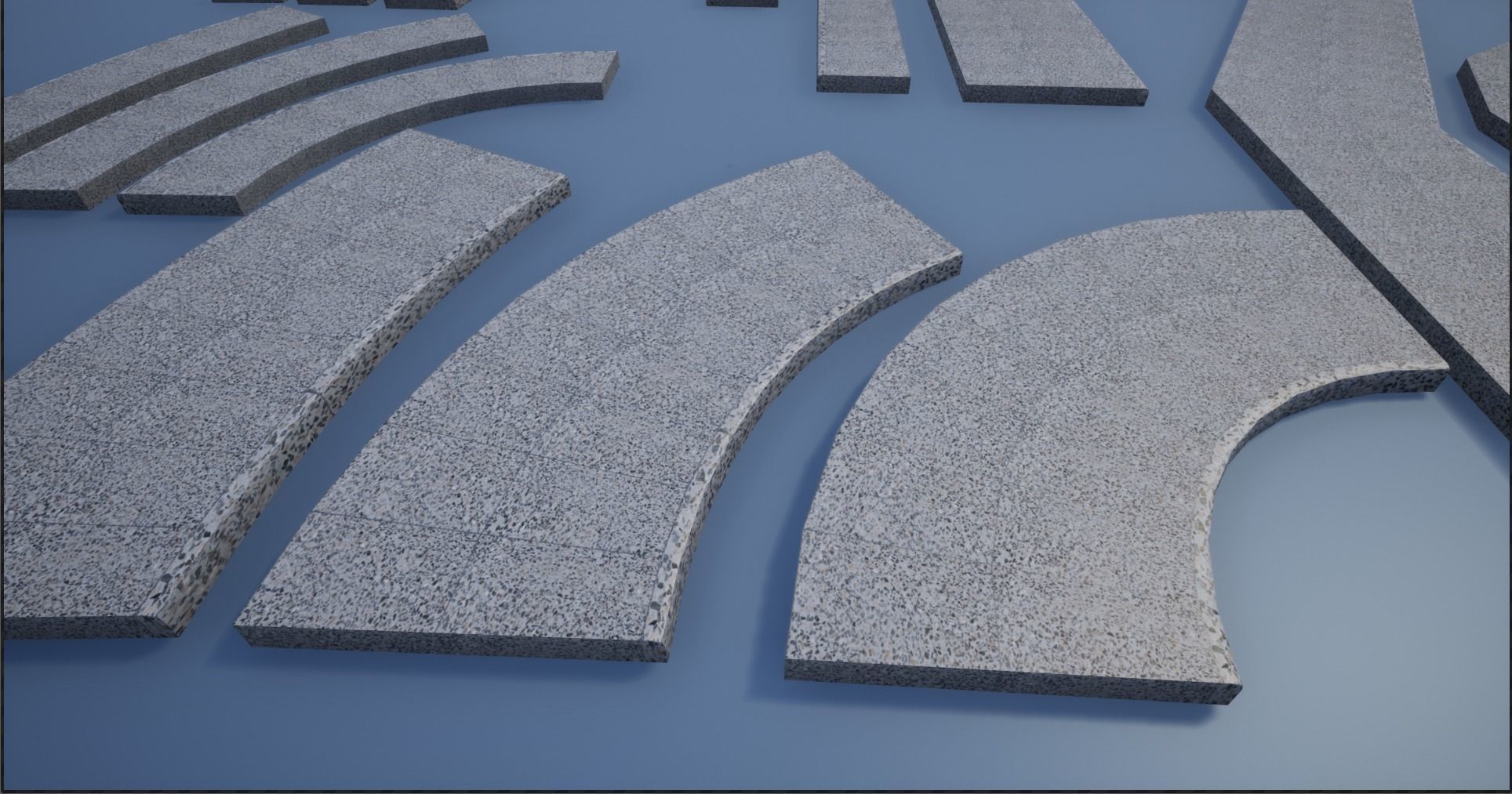 3D model Lowpoly Modular PBR Pavements VR / AR / low-poly | CGTrader