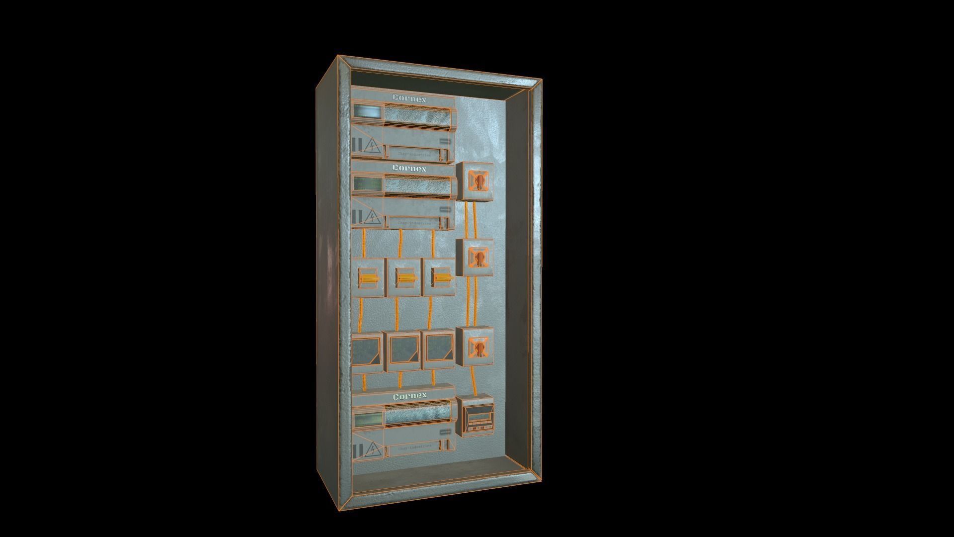 Electrical box free VR / AR / low-poly 3D model | CGTrader
