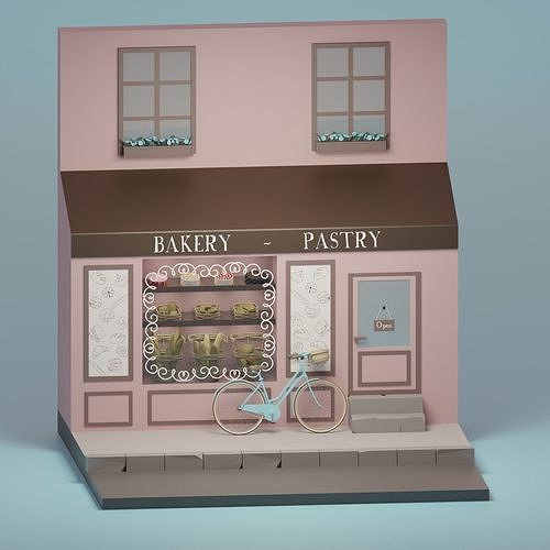 3D model Bakery VR / AR / low-poly | CGTrader