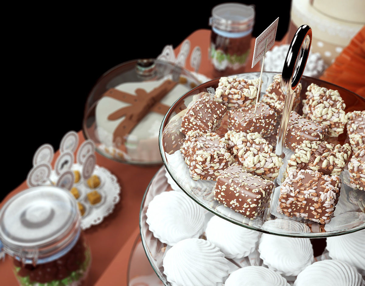 Candy bar set 2 3D model | CGTrader