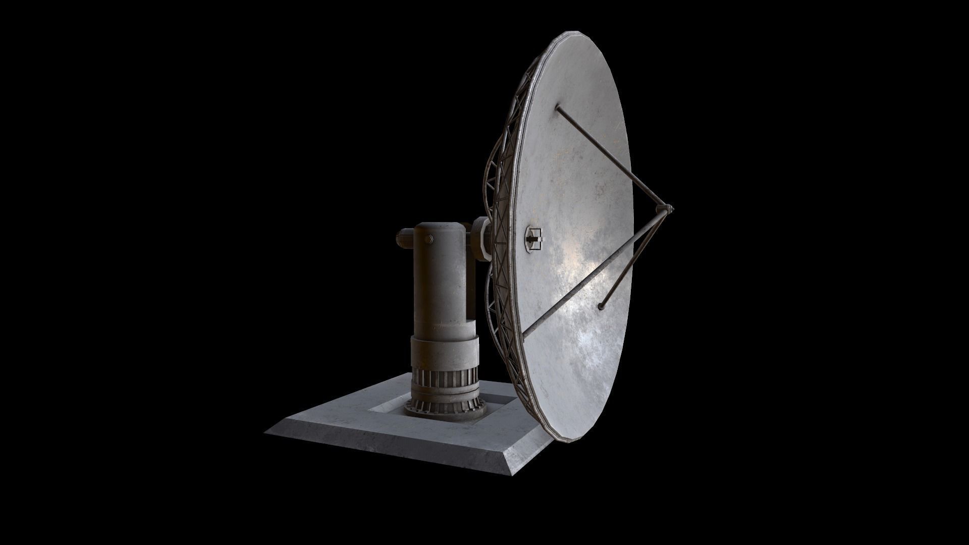 3D model Satellite Dish Dirty VR / AR / low-poly | CGTrader