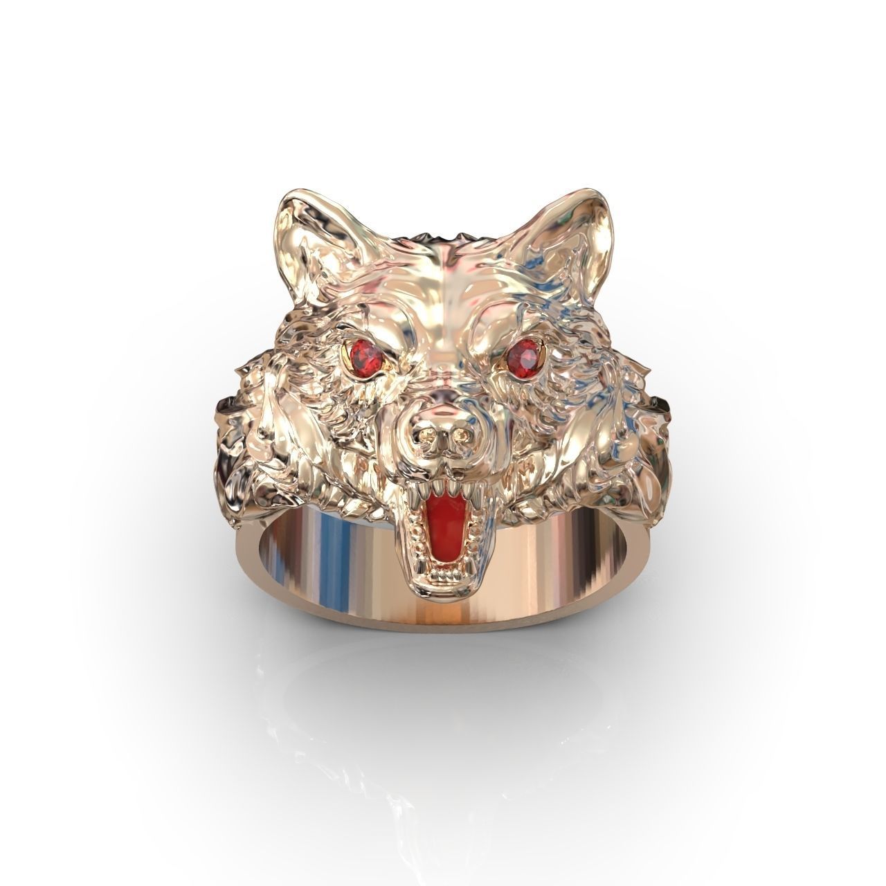 wolf ring werewolf 3D model 3D printable | CGTrader