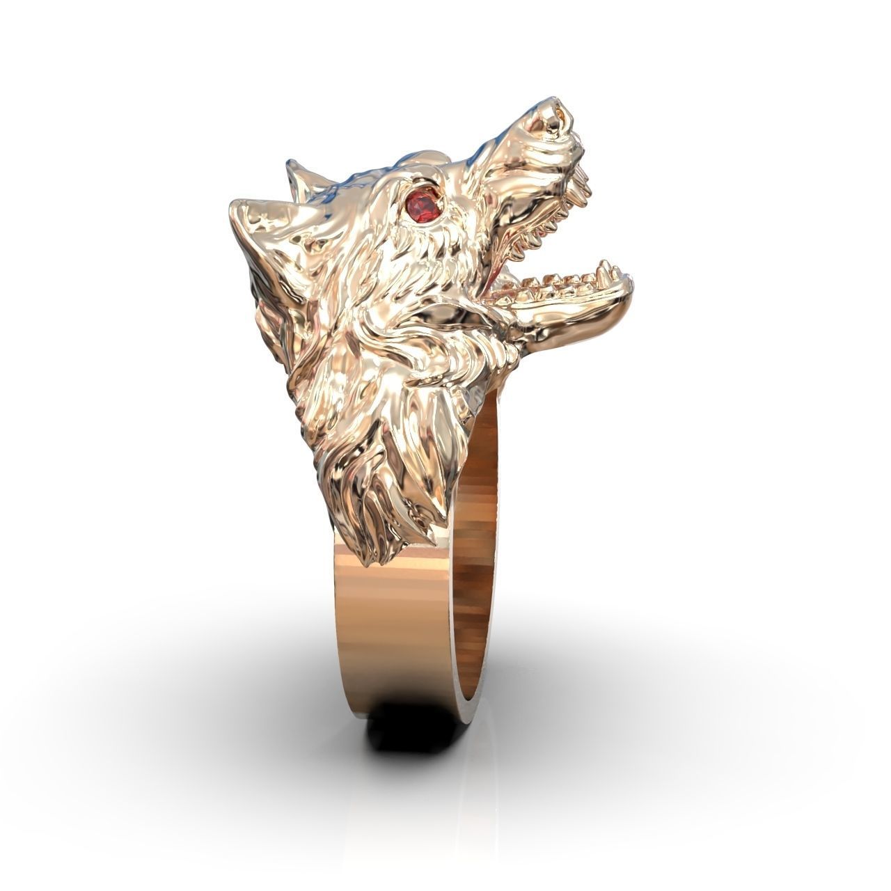 wolf ring werewolf 3D model 3D printable | CGTrader