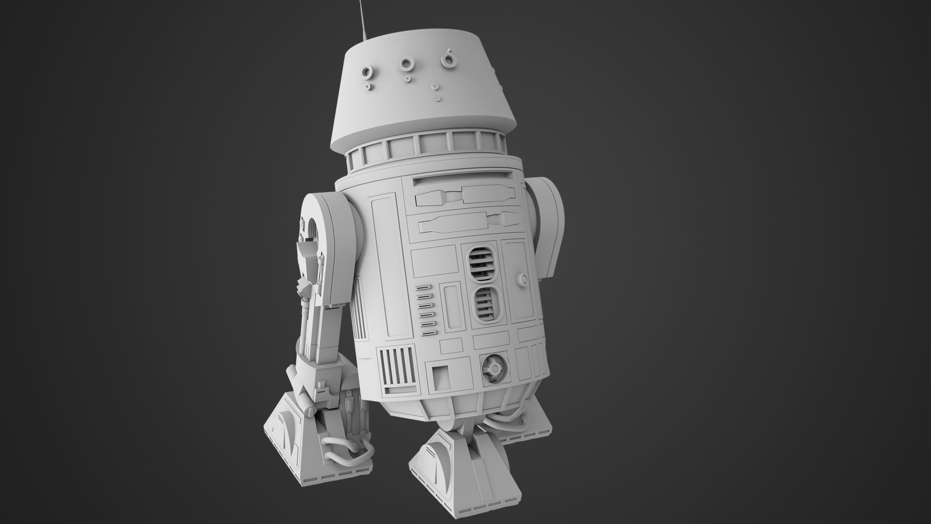 R5 - D4 Star Wars 3D model | CGTrader