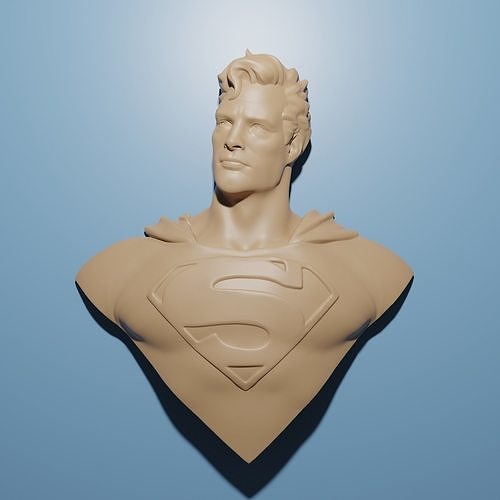 Superman artcam relief model in stl format 3D for CNC Router 3D model ...