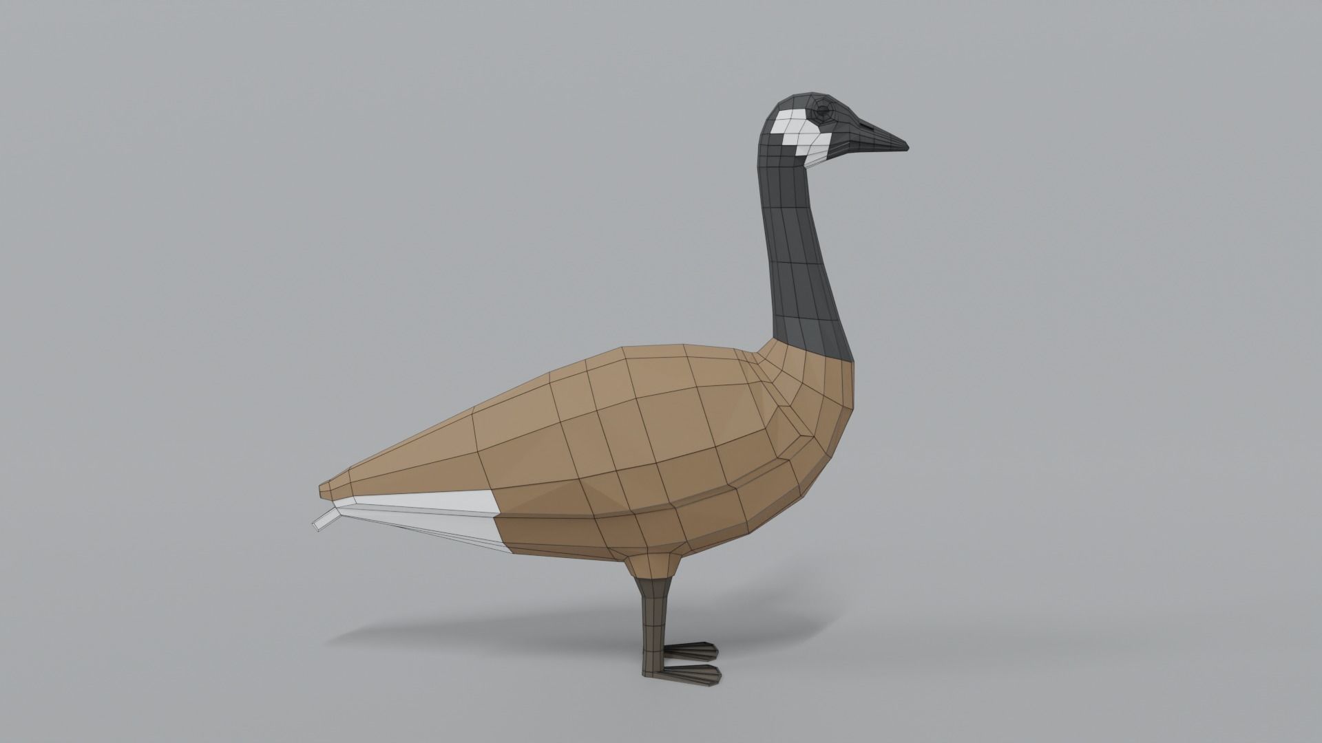 3D model Low Poly Cartoon Canada Goose VR / AR / low-poly | CGTrader
