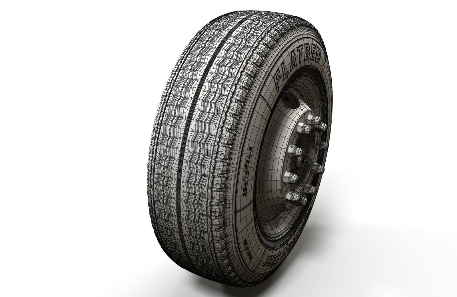 Truck steel wheels 3D model | CGTrader