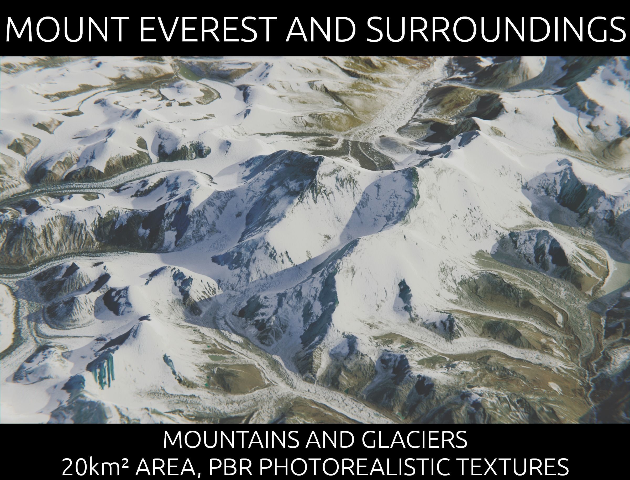 3D model low-poly Mount Everest | CGTrader