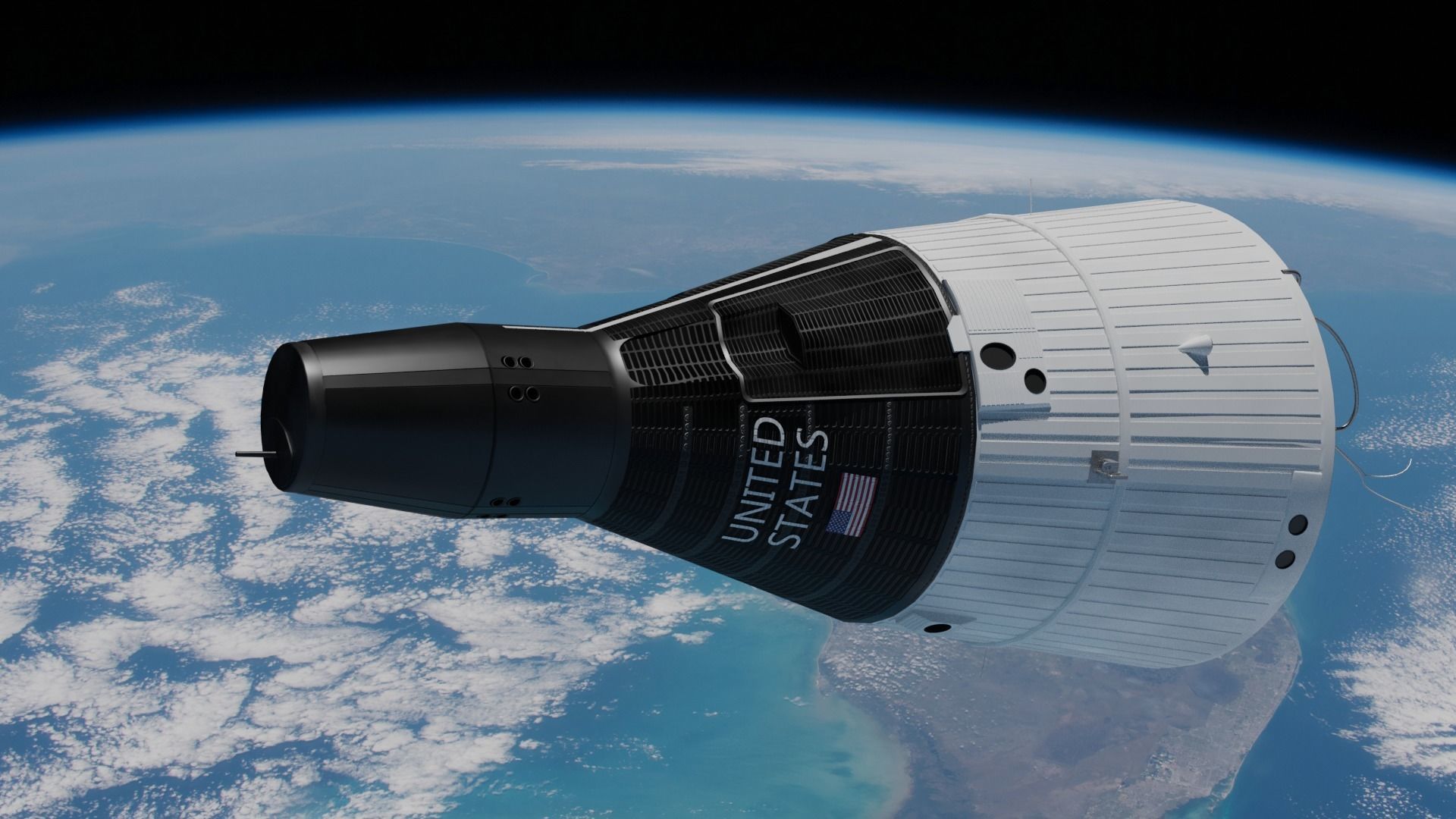 3D model Gemini Capsule VR / AR / low-poly | CGTrader