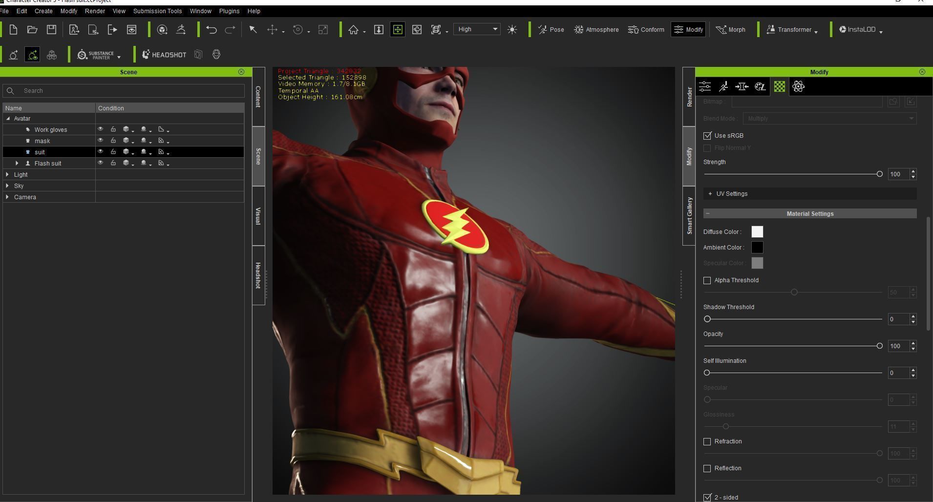 The Flash - CW show 3D model rigged | CGTrader