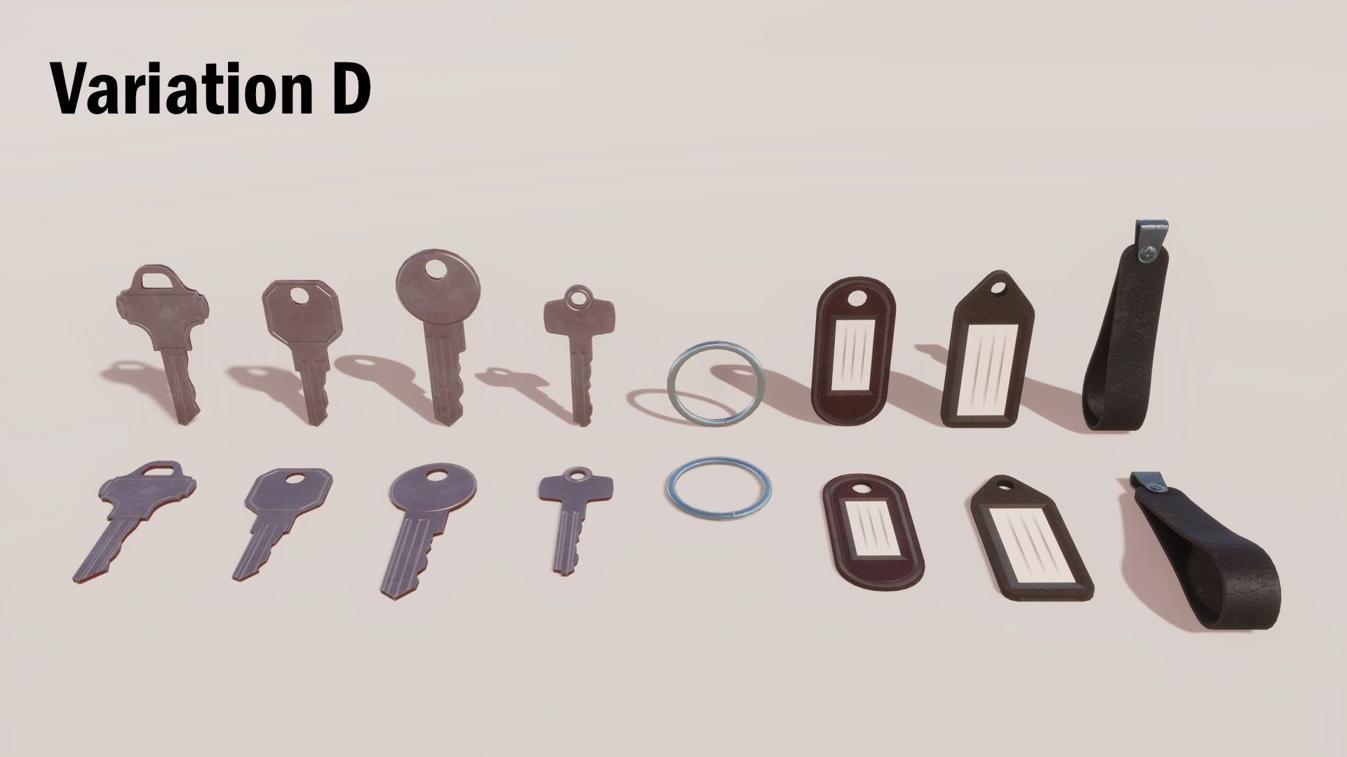 3D model Set of Keys VR / AR / low-poly | CGTrader