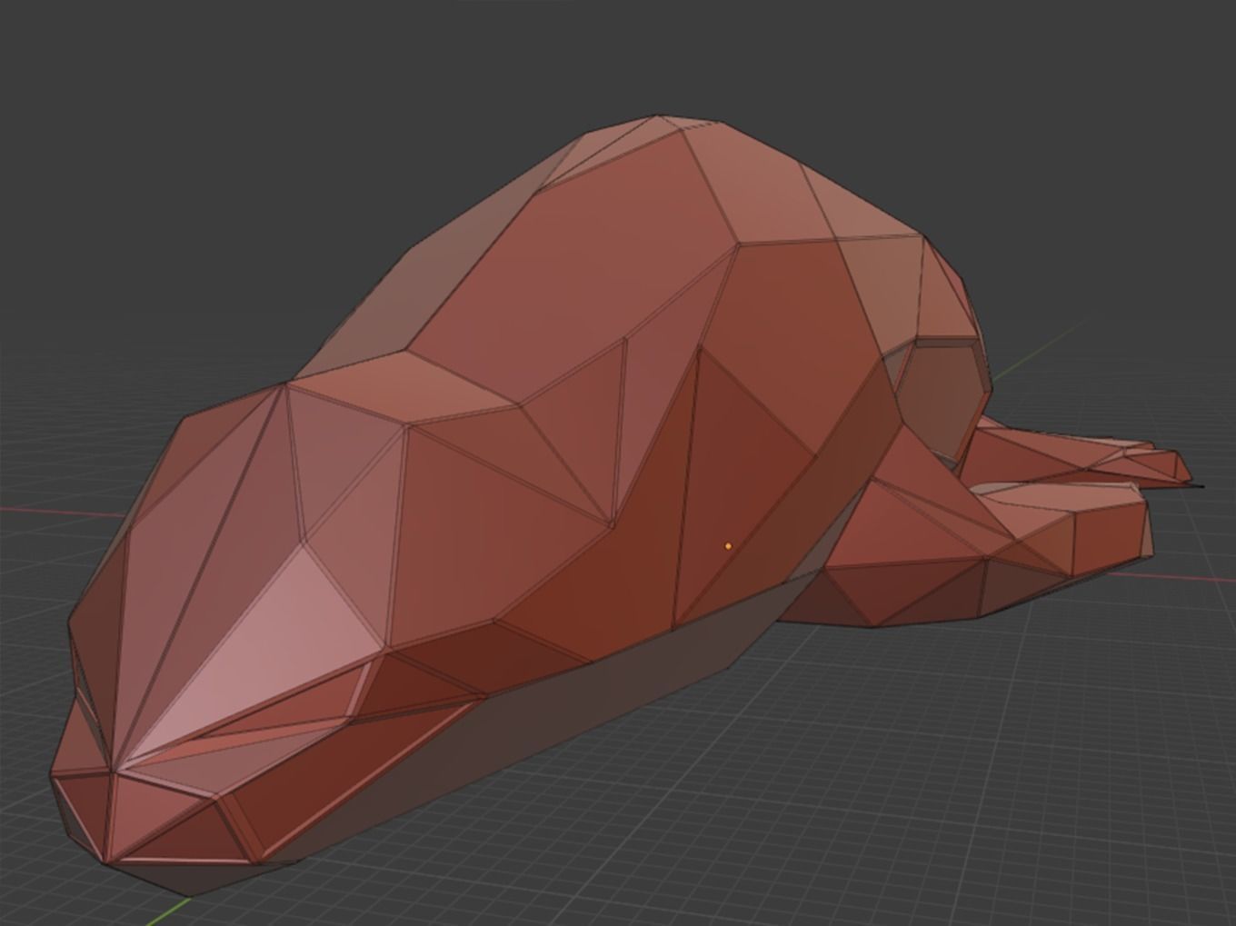 Polygonal Sea Lion Parametric 3D model 3D printable | CGTrader