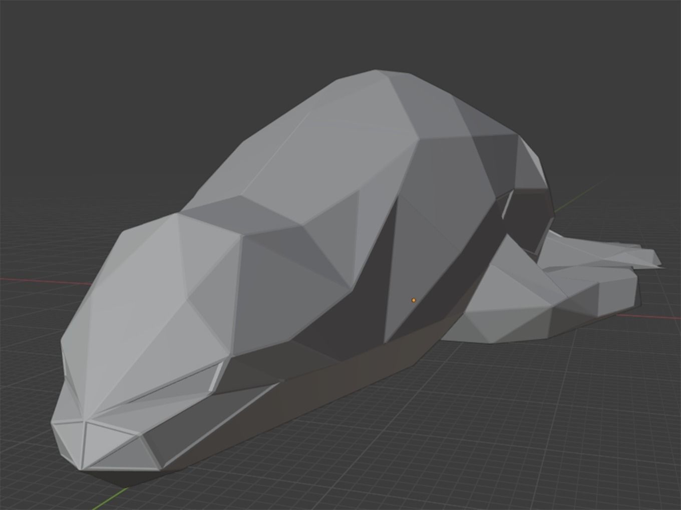 Polygonal Sea Lion Parametric 3D model 3D printable | CGTrader
