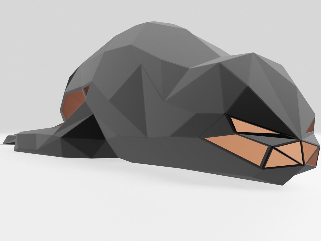 Polygonal Sea Lion Parametric 3D model 3D printable | CGTrader