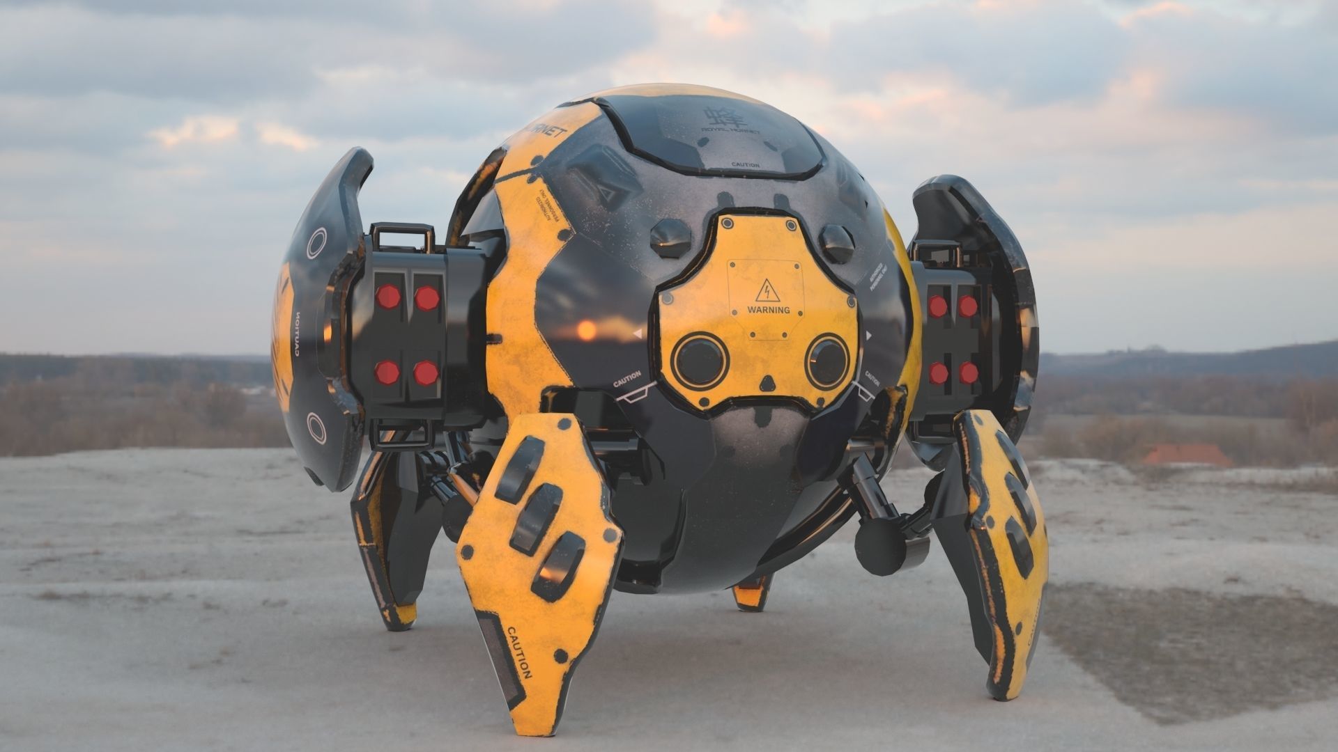 Robot ball 3D model | CGTrader