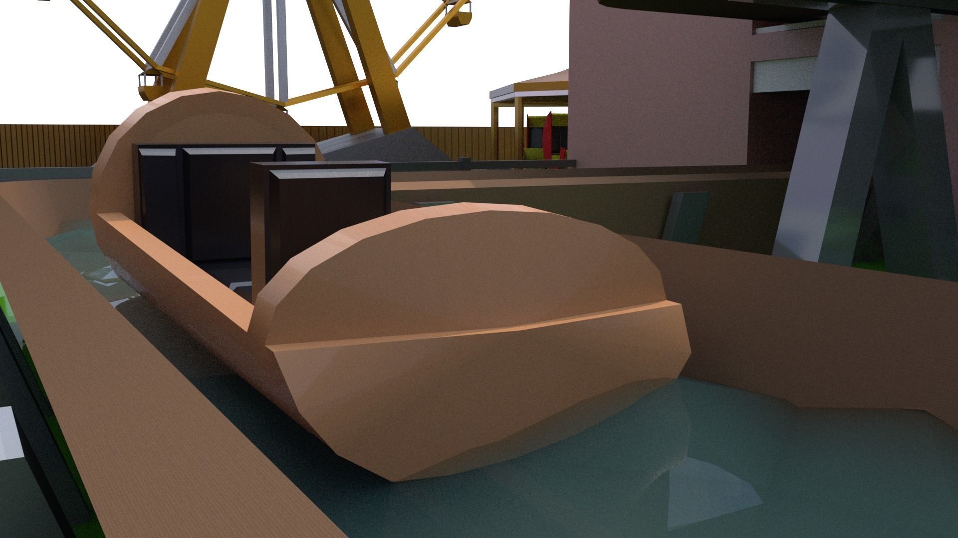 Low Poly Theme Park 3D model | CGTrader