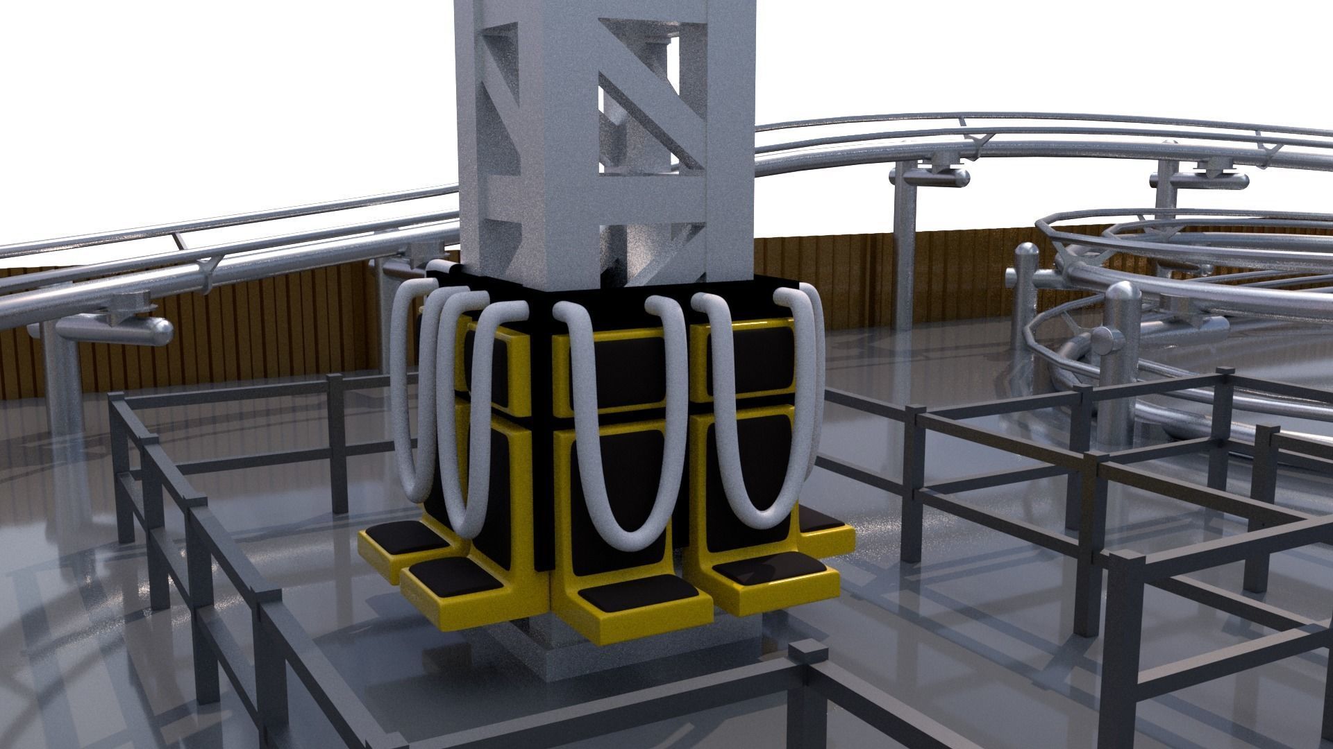 Low Poly Theme Park 3D model | CGTrader