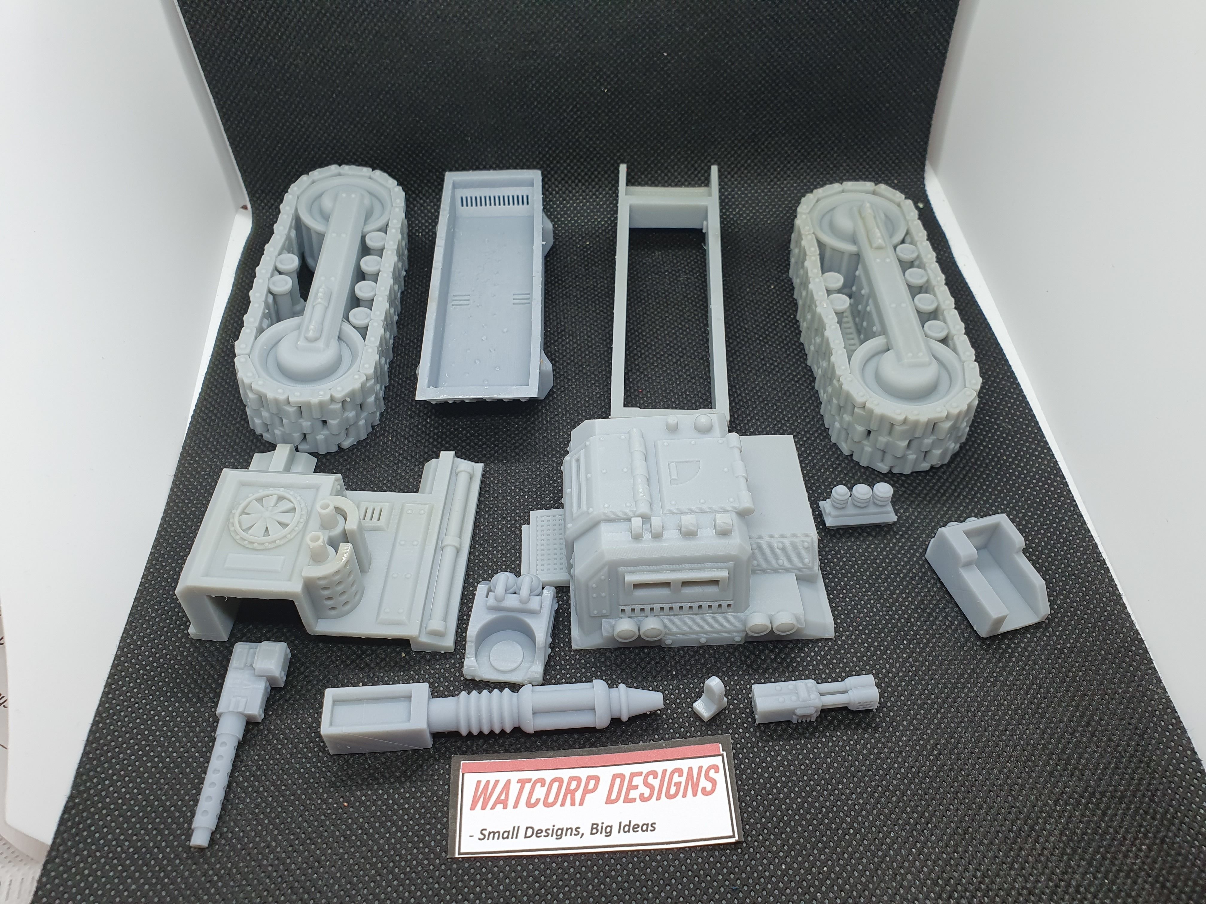 Armoured Bulldozer STL 3D model 3D printable | CGTrader