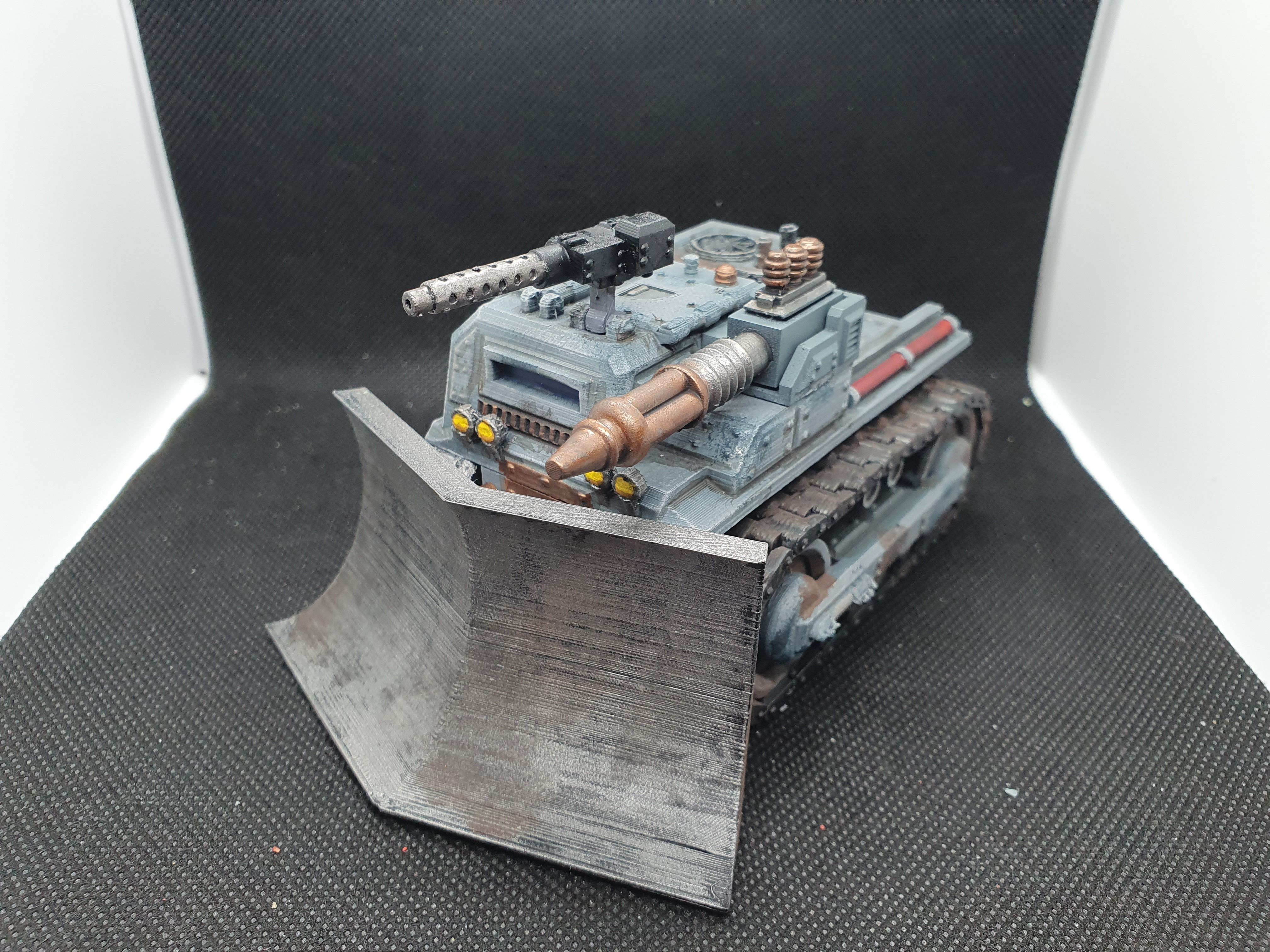 Armoured Bulldozer STL 3D model 3D printable | CGTrader