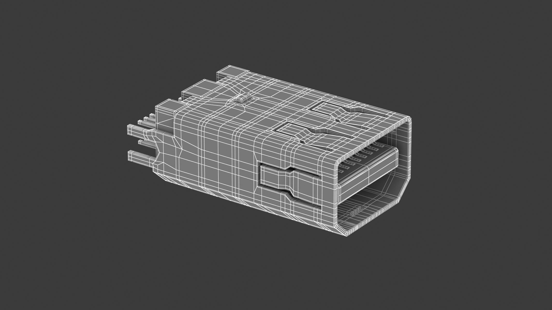 Mini Displayport Female 3D model | CGTrader