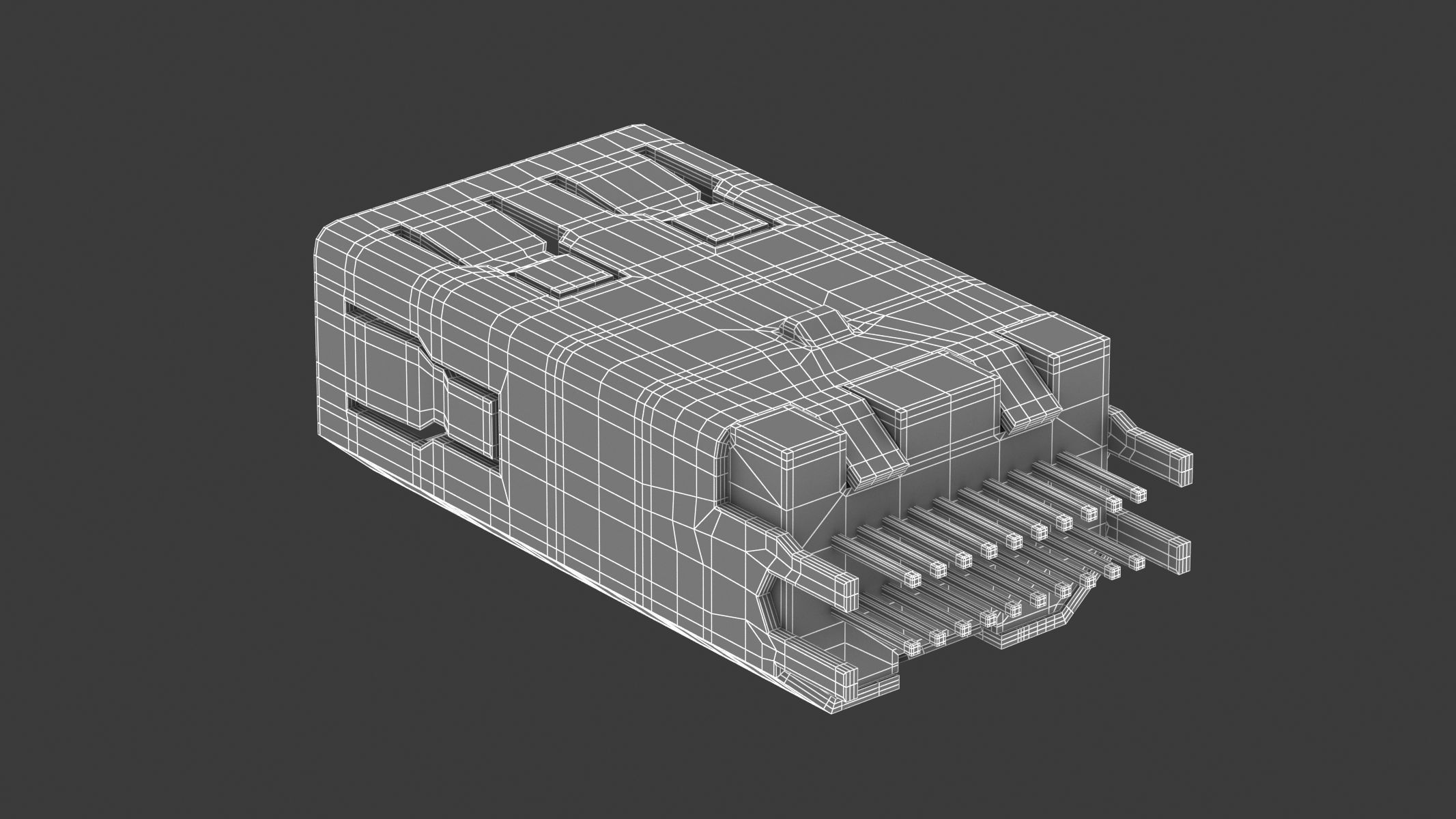 Mini Displayport Female 3D model | CGTrader