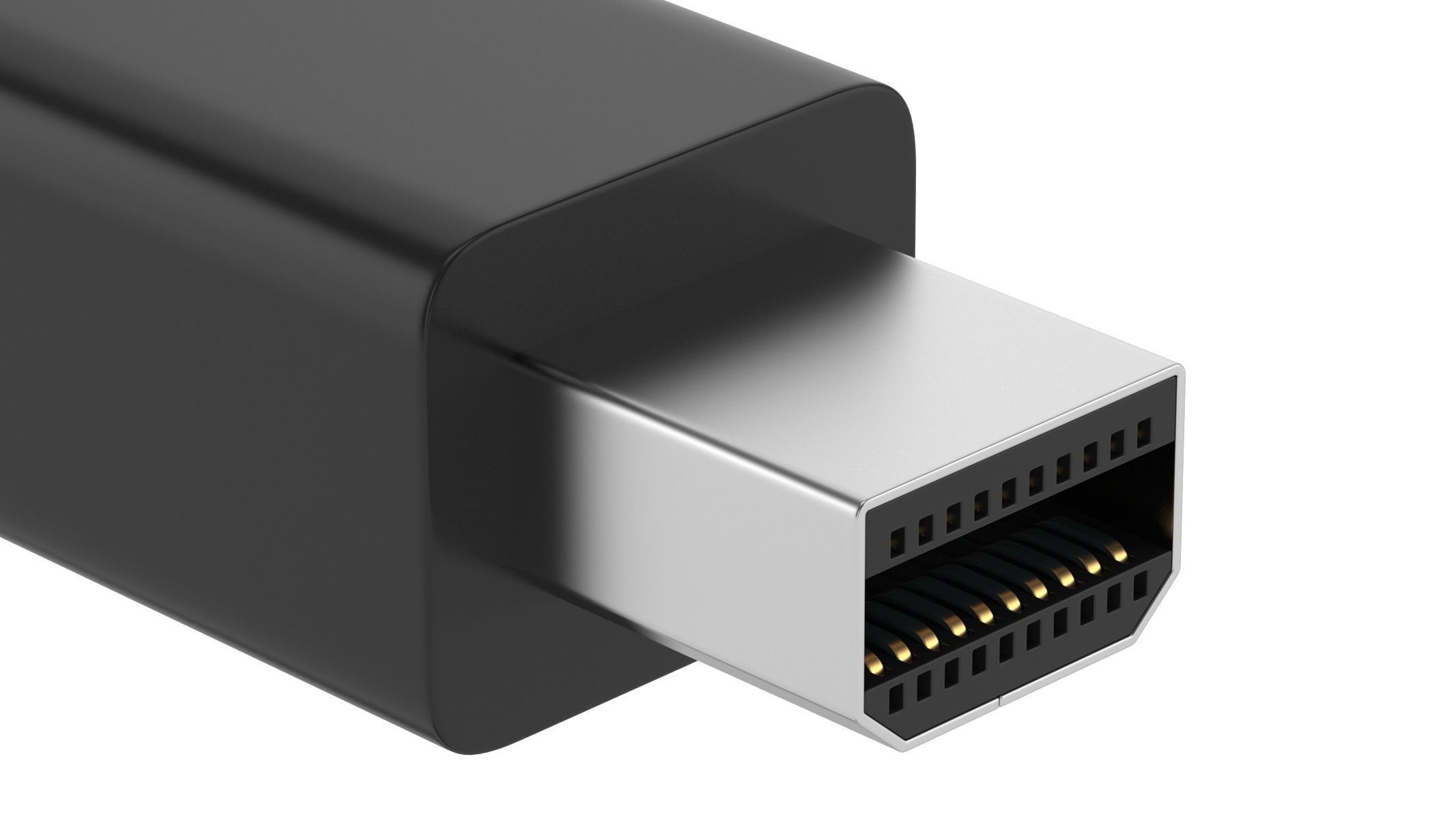 Mini Displayport Male 3D model | CGTrader