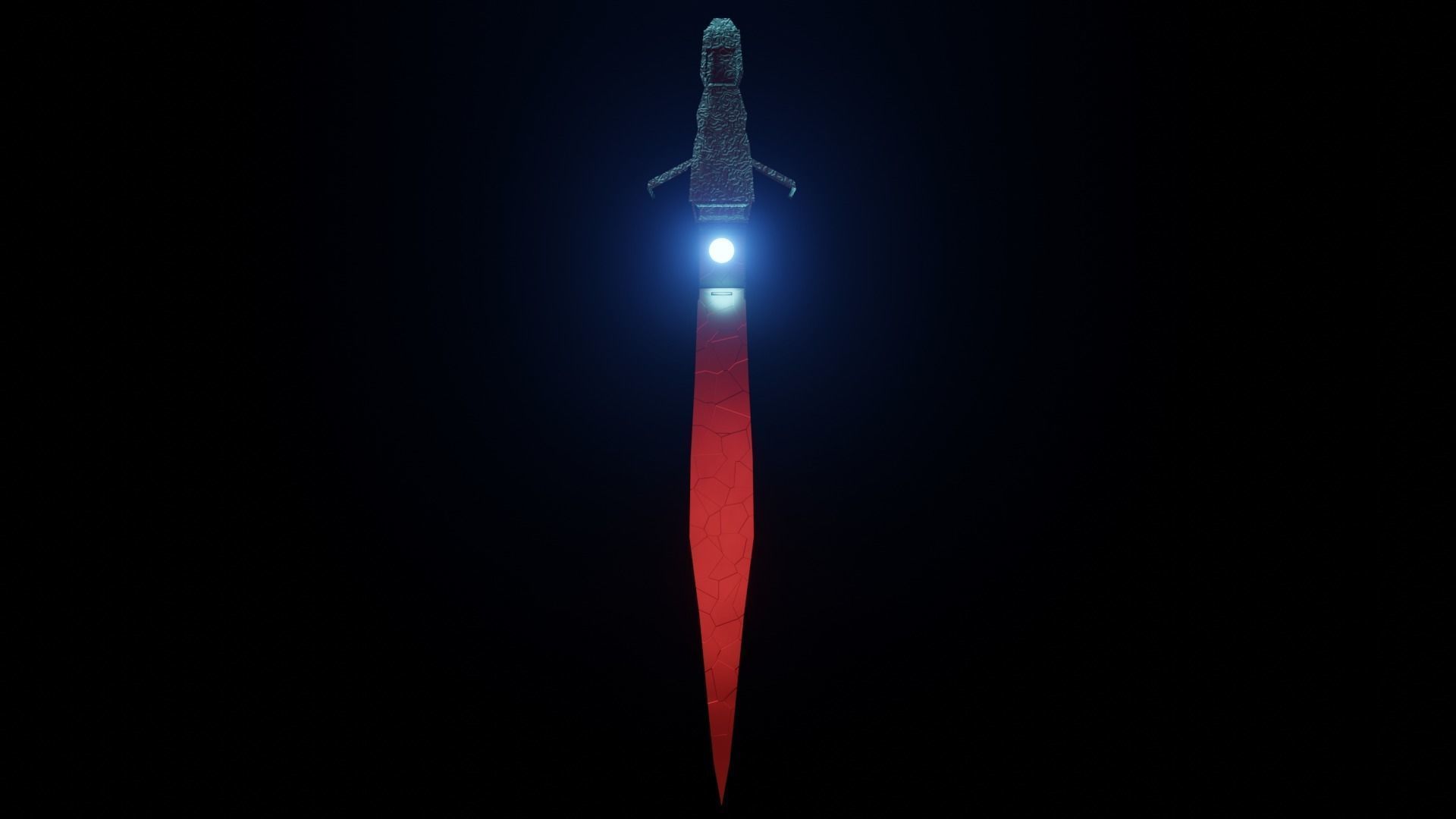 Sword rocket launches into night sky 3D model | CGTrader
