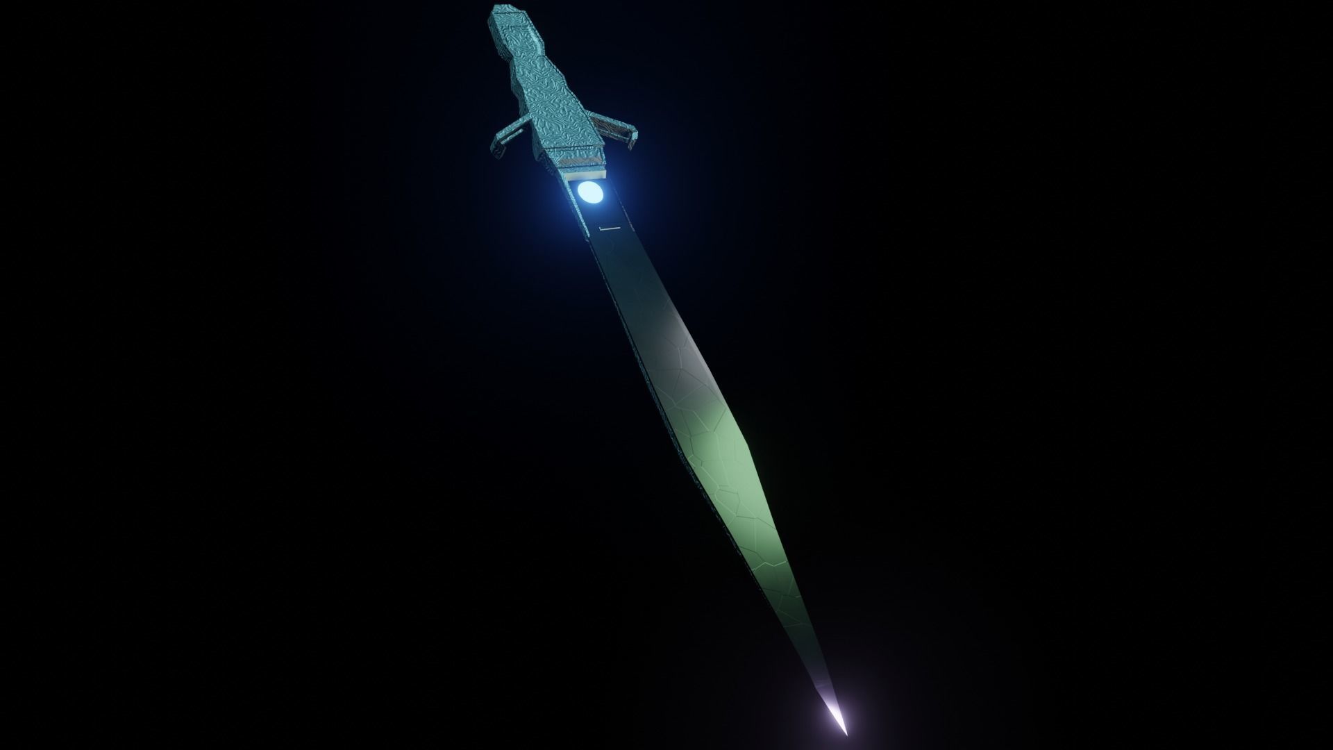 Sword rocket launches into night sky 3D model | CGTrader