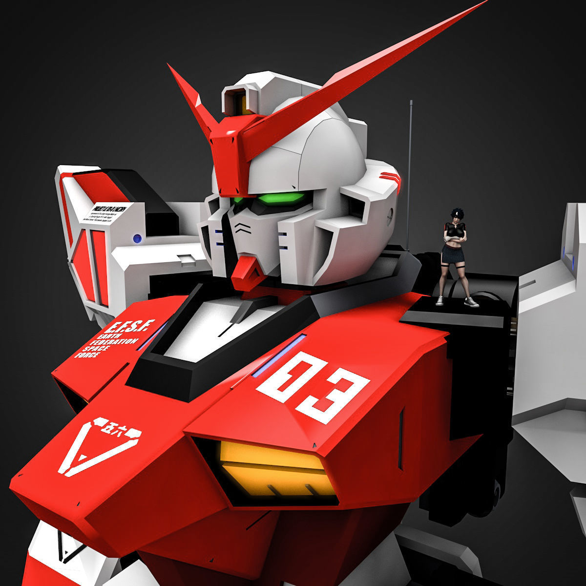 3D model Gundam RX VR / AR / low-poly | CGTrader