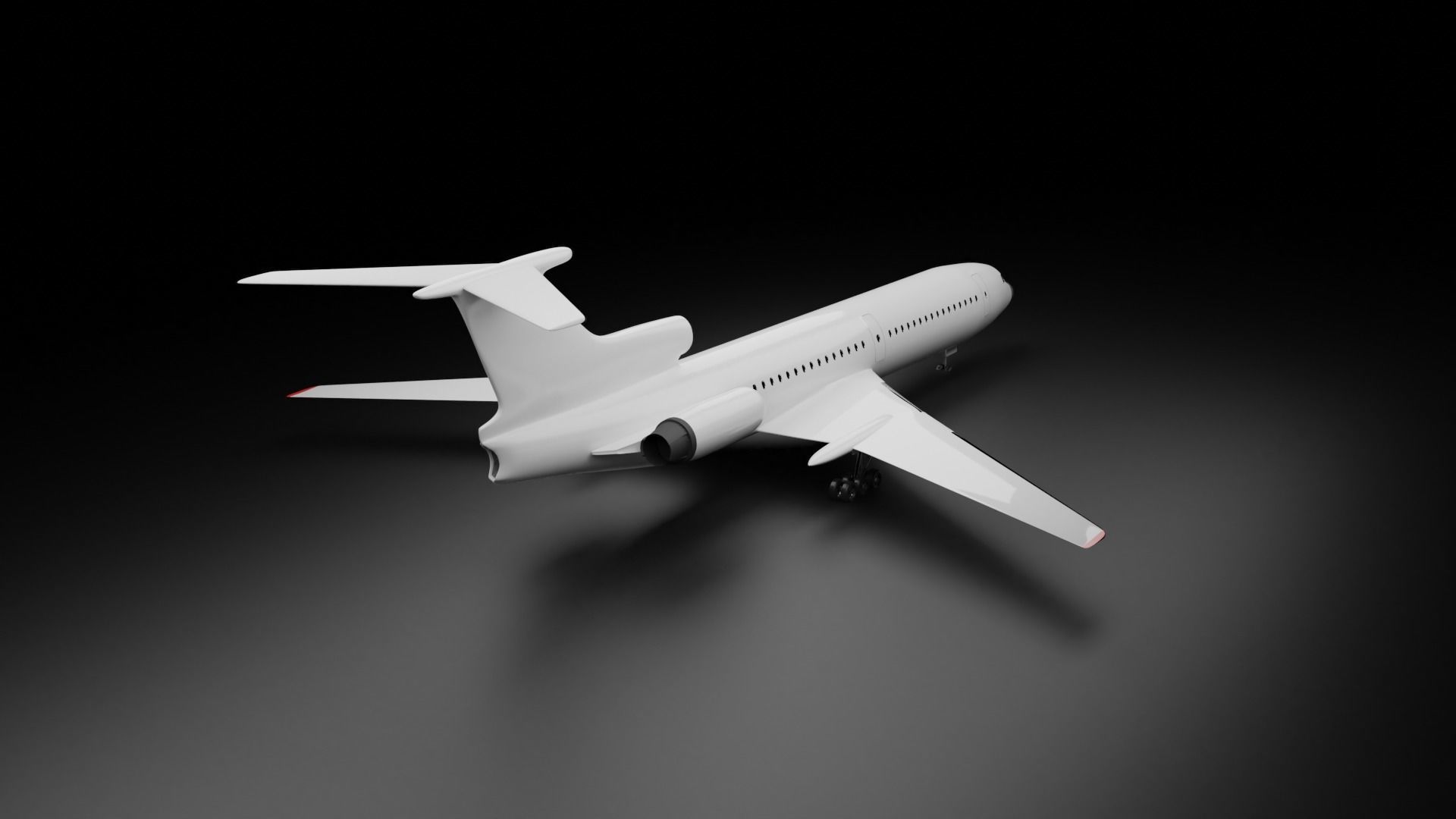 Tupolev Tu-154 3D model | CGTrader