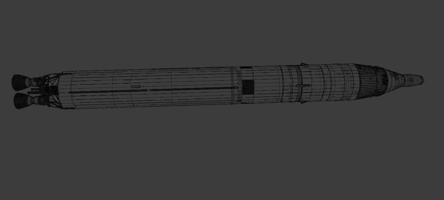 Titan II Gemini Rocket 3D model | CGTrader