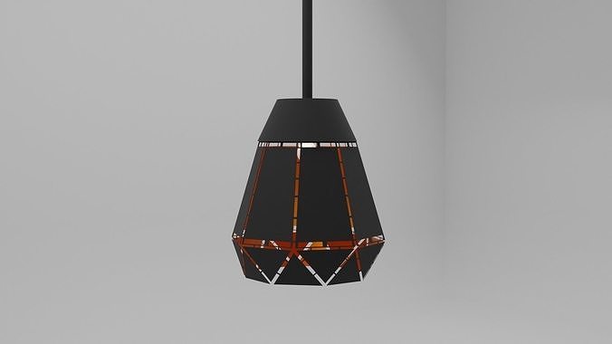 High-tech lamp 3D model | CGTrader