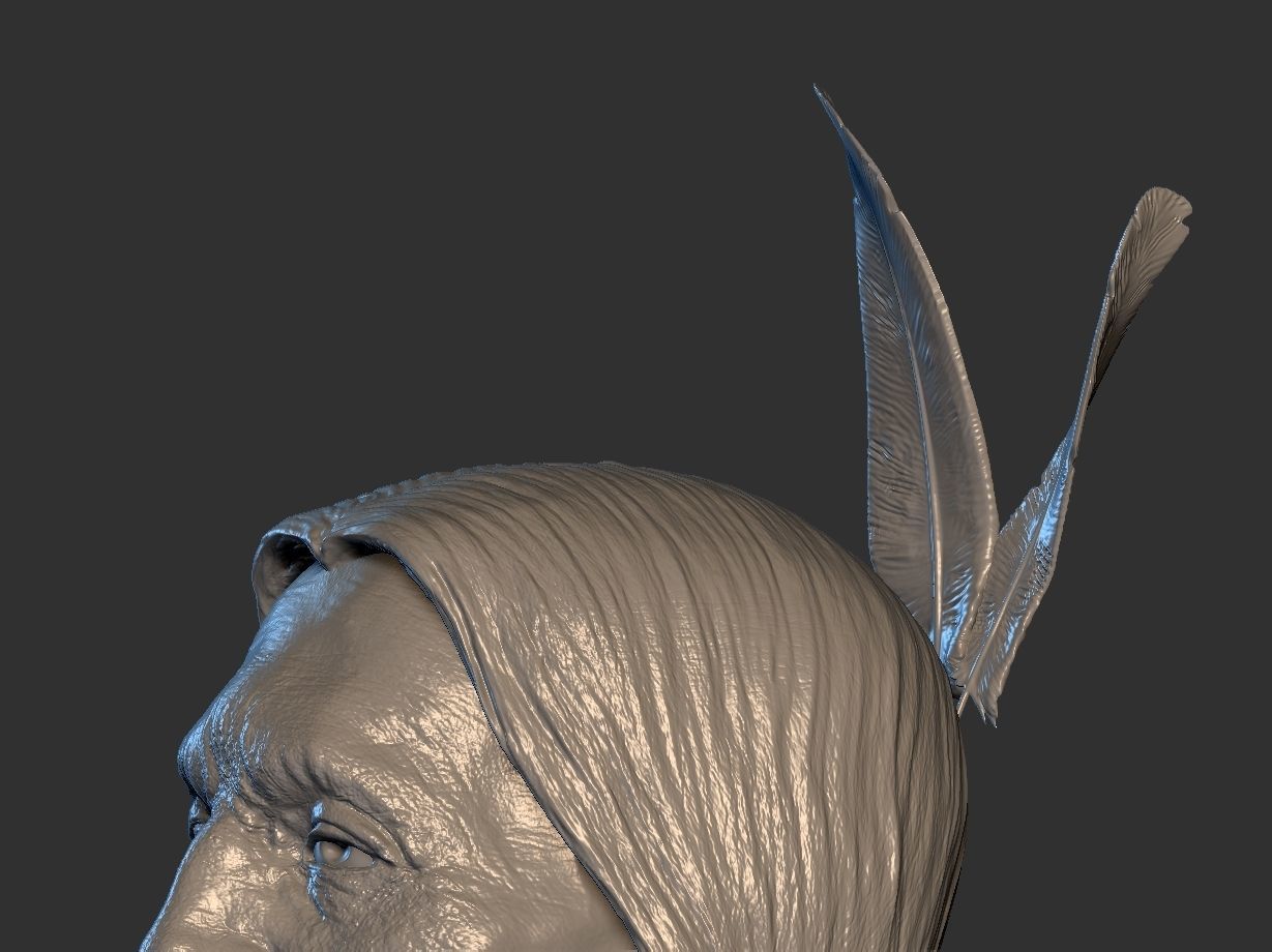 American Native 3D model 3D printable | CGTrader