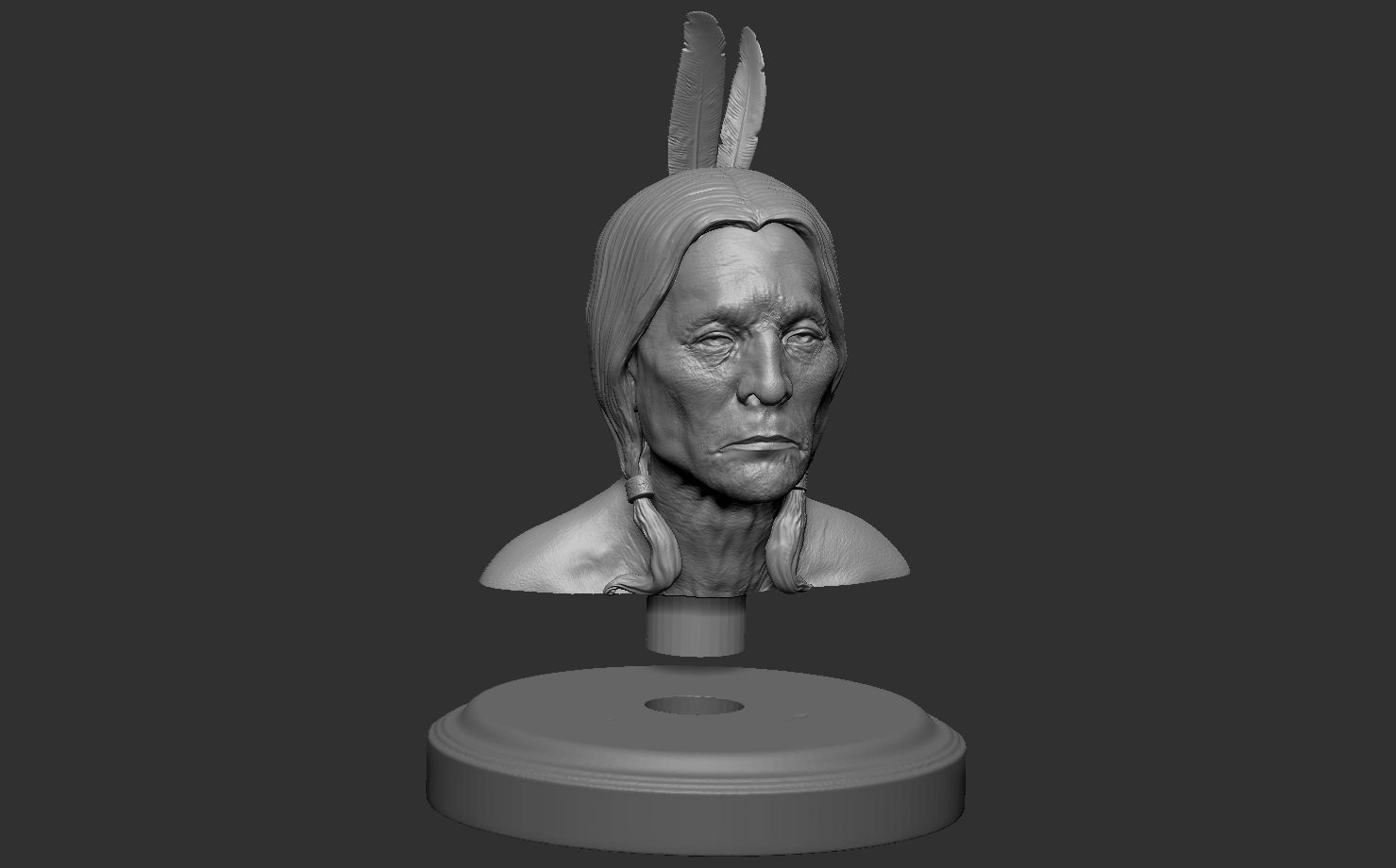 American Native 3D model 3D printable | CGTrader