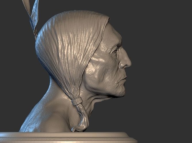 American Native 3D model 3D printable | CGTrader