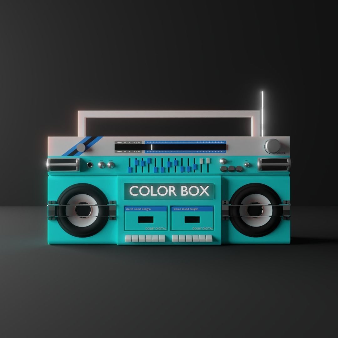FUNKY BOOM BOX 3D model | CGTrader