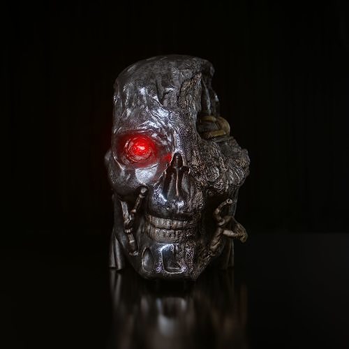 3D model Robot Head Damaged VR / AR / low-poly | CGTrader