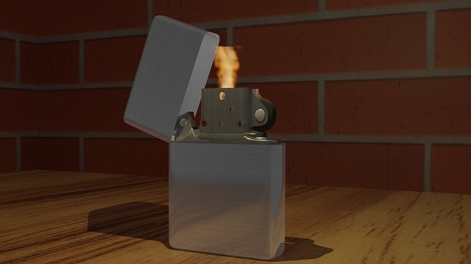 oil lighter 3D model animated | CGTrader