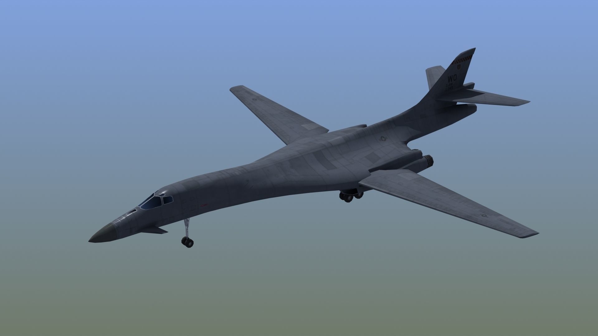 3D model B1B Bomber VR / AR / low-poly | CGTrader