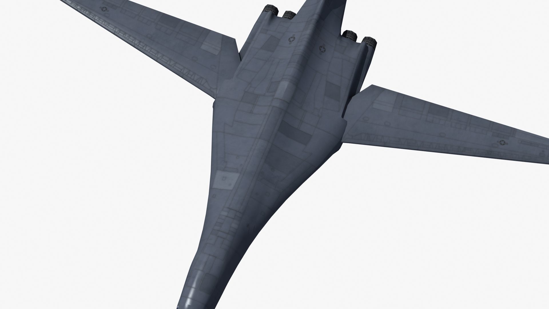 3D model B1B Bomber VR / AR / low-poly | CGTrader