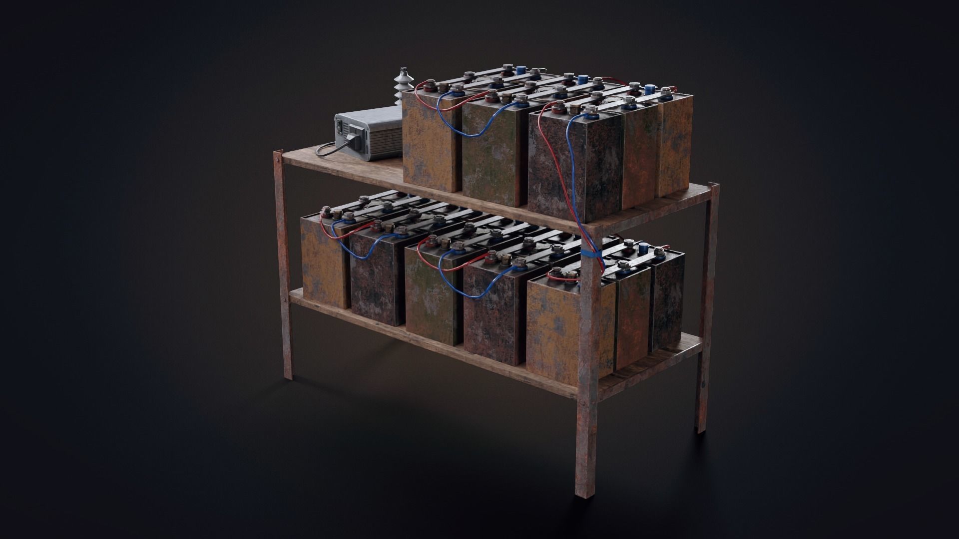 3D model Handmade battery bank VR / AR / low-poly | CGTrader