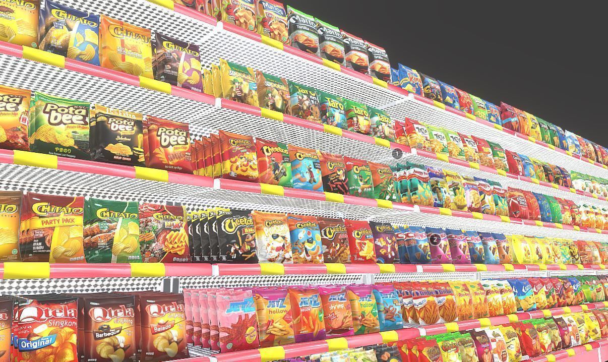 3D model Supermarket Snack chips VR / AR / low-poly | CGTrader