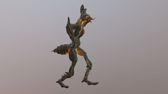 3D model Insect Swamp Warrior VR / AR / low-poly rigged animated | CGTrader